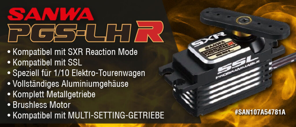 SANWA PGS-LHR Low Profile Servo - HOECO Handels GmbH